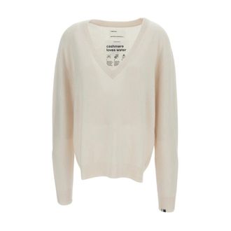 Extreme Cashmere V-Ausschnitt Kaschmirpullover - - Knitwear - Damen - Beige - ONE SIZE