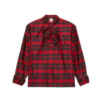 Ines De La Fressange Femme, Blouses et Chemises, Rouge, Taille: 36 FR Ortiz Checked Shirt