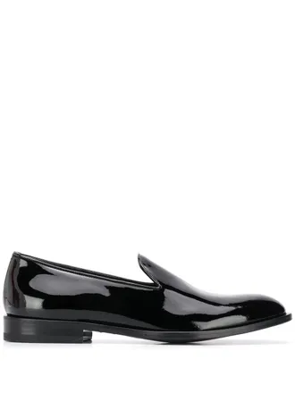 Scarosso mocassins &agrave; design verni - Noir