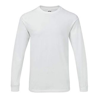Gildan Haut Manches Longues Hammer - Homme (4XL) (Blanc)