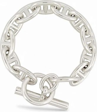 Herm&egrave;s Armband - NEUES HERMES ANKERKETTE GM ARMBAND H101672B 12 GLI - Gr. ONESIZE - in Silber - f&uuml;r Damen