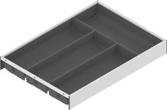 Blum AMBIA-LINE Besteckkasten mit Soft-Touch | Premium Schubladen-Organizer f&uuml;r moderne K&uuml;chenschublade & Schrank | sch&uuml;tzt, sortiert & ordnet Besteck und 