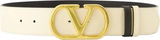 Valentino Garavani Femme, Accessoires, Blanc, Taille: 75 CM Reversible VLogo Signature Belt