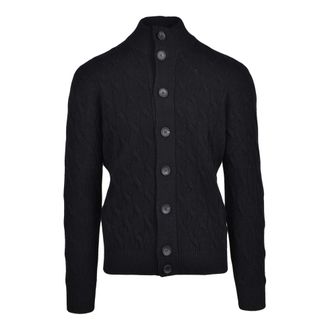 FILIPPO DE LAURENTIIS Homme, Pulls, Noir, Taille: S Cardigan bottoni