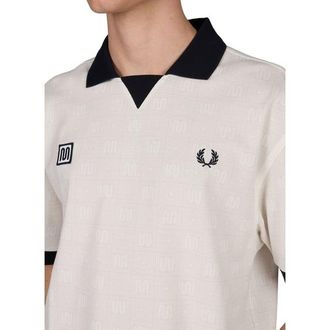 Fred Perry Polo &agrave; logo imprim&eacute; en piqu&eacute; de coton