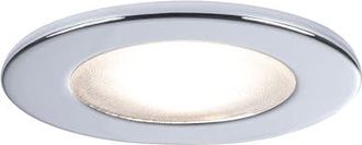 Paulmann 98462 M&ouml;beleinbauleuchte Micro Line Structure Einbaustrahler flach Einbauspot max. 1x20W Lampe Betriebsspannung 12V G4 Metall Spot Chrom