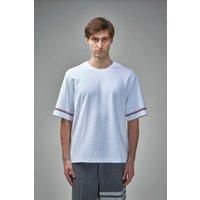Thom Browne Rugby Fit Short Sleeve Tee In Cotton Interlock