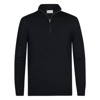 Profuomo Homme, Pulls, Bleu, Taille: 2XL Pull &agrave; demi-zip de luxe