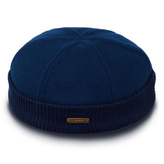 Sterkowski Navy Watch Dockermütze | 100% Wolle Hafenarbeitermütze für Herren und Damen | Wintermütze Fischermütze Wollmütze Ohne Schirm Matrosenmütze Docker Vint