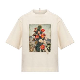 Moncler Day-Namic T-Shirt - - Tops - Damen - Beige - XS