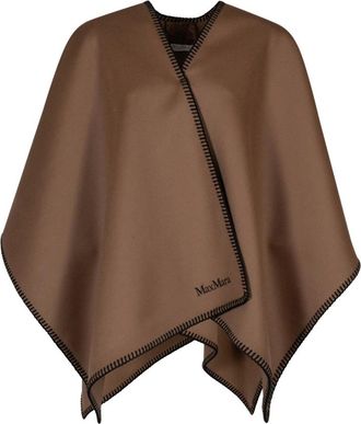 Max Mara Femme, Vestes, Brun, Taille: ONE Size Mxacolomba Cape