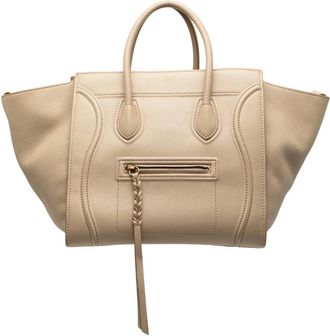 Celine Shopper - Medium Leather Luggage Phantom Tote - Gr. unisize - in Braun - f&uuml;r Damen