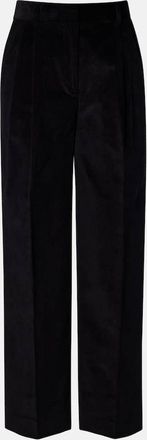 Toteme Pantalon ample Deep Pleat en velours côtelé de coton