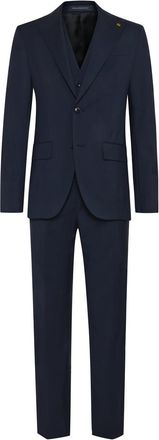 Sartoria Latorre Dreiteiliger Anzug mit Einreiher-Sakko und Weste in