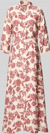 Moss Copenhagen Hemdblusenkleid aus Viskose-Mix mit 3/4-Arm Modell Vildana