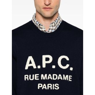 A.P.C. A. p.c. Rue Madame Paris Logo-detail Wool Jumper