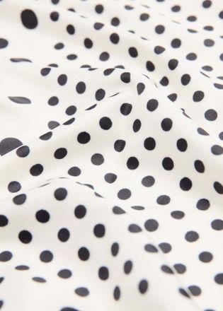 Mango Satinierter Polka-Dot-Schal ecru - Damen - Einheitsgr&ouml;&szlig;e - MANGO
