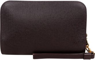 Louis Vuitton Crossbody Bags - Louis Vuitton Taiga Leather Baikal Clutch - Gr. unisize - in Braun - f&uuml;r Damen