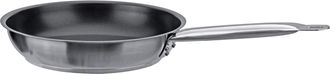 Piazza Bratpfanne aus Edelstahl mit Antihaftbeschichtung, Chef Collection, Durchmesser 24 cm