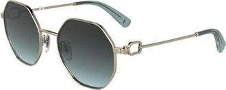 Longchamp Lunettes de Soleil LO179S N 729 GOLD/GRADIENT BLUE 52/20/140 Femme