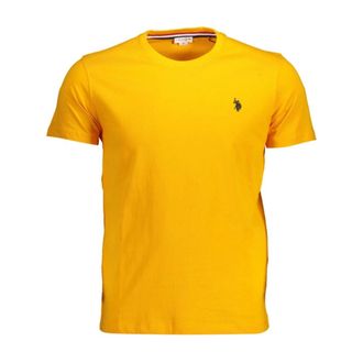 U.S.Polo Association Gelbes Herren Baumwoll Logo T-shirt - - Tops - Herren - Gelb - S
