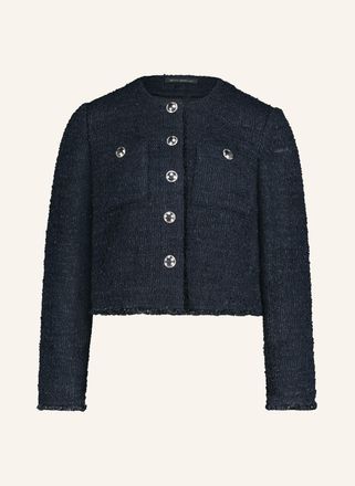 Betty Barclay Kastenjacke Aus Boucl&eacute; Mit Glitzergarn blau