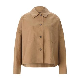 Max Mara Oversized Hemdjacke - - Jackets - Damen - Braun - XL