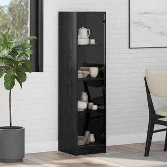 vidaXL vidaXL Haut Armoire Ch&ecirc;ne noir 35 x 37 x 142 cm Bois ding&eacute;nierie