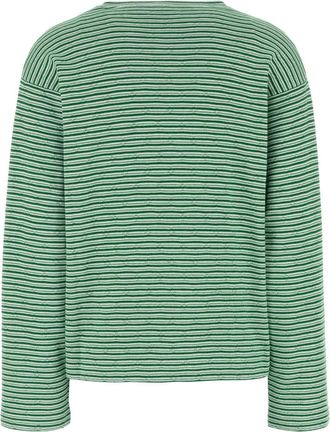 Miu Miu Striped Cotton Blend T-Shirt - Green