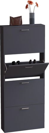 VCM Holz Regal Kipper Schuhregal Schuhschrank Schuhkipper 4 Sulos L