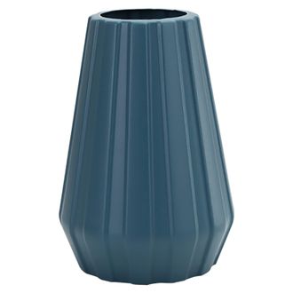 QUINTRA Blumentpfe PE-Vase Vase Vase Multi kreative Farbe langlebige Kunststoff-Blumen-Trocken-Bro-Wohnkultur (Blue, One Size)