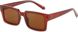 Generic Lunettes De Soleil &Agrave; Monture Carr&eacute;e For Hommes Et Femmes, Id&eacute;ales For Les Sorties En Ville Ou F&ecirc;tes(Brown)