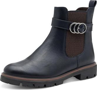 Marco Tozzi Bottines Chelsea 2-25420-45 pour femme, bleu marine, taille 42 EU, bleu marine, 42 EU