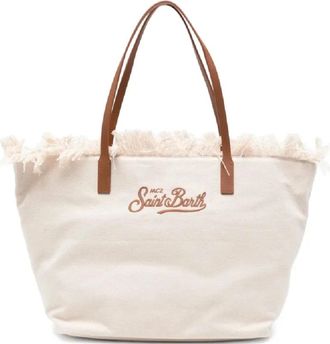 Saint Barth Femme, Sacs, Beige, Taille: ONE Size City Bag Fringe