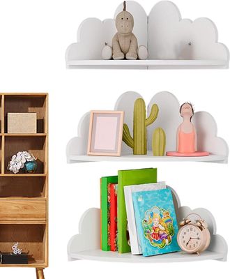 Generic Ausstellungsregal f&uuml;r Ecke, 3-teiliges, schwebend, Wolke, Ausstellungsst&auml;nder f&uuml;r die Ecke, f&uuml;r Heimdekoration, B&uuml;cher J