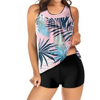 Generic Ensemble tankini pour femme - Maillot de bain deux pi&egrave;ces - Maillot de bain push-up - Simple et &eacute;l&eacute;gant - Maillot de bain sportif rembourr&eacute; - Pour la 