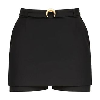 Marine Serre Damen, Shorts, Schwarzk, SGr&ouml;&szlig;e