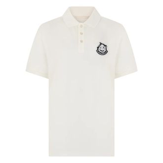 Moncler Homme, Tops, Blanc, Taille: L Polo Manches Courtes