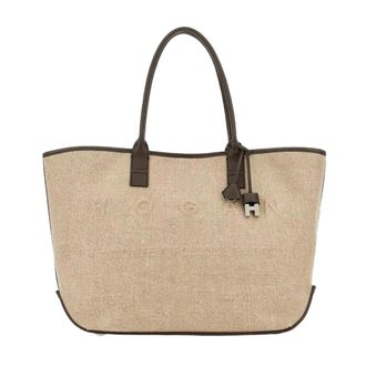 Hogan Femme, Sacs, Beige, Taille: ONE Size Address Shopping Medium Fabric