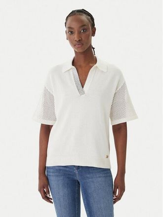 Liu Jo Poloshirt TA6110 MS71G &Eacute;cru Regular Fit