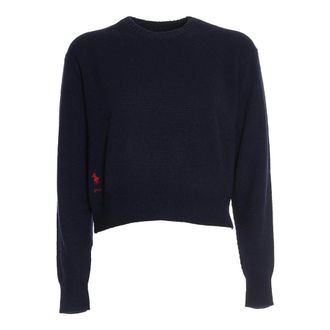 Polo Ralph Lauren Elegante Gr&uuml;ne Jacke Verdone Aw24 - - Knitwear - Damen - Blau - XL