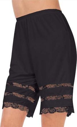 Onsoyours Femme Panty en Dentelle Culotte De Sécurité Respirant Shorty Anti Frottement Cuisse Invisible Boxer Shorts pour Robe Jupe Pantalons A Noir 3XL