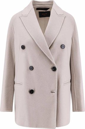 Paltò Manteau Au Genou - Blanc