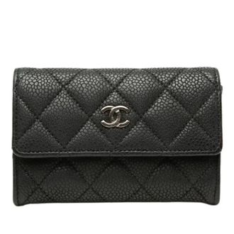 Chanel Porte-cartes Pre-owned - Femme - Pre-owned - Noir - Taille: ONE Size