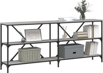 Generic Konsolentisch, Flurtisch mit verstellbaren F&uuml;&szlig;en, Beistelltisch f&uuml;r Wohnzimmer/Eingangsbereich, Sideboard, Eingangstisch, Holzwerkstoff Eisen(Sonoma-E