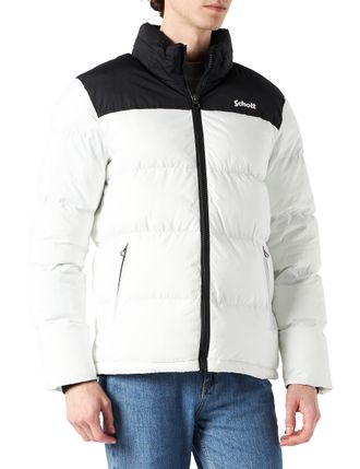 Schott NYC Unisex Utah Jacke, Weiß, M