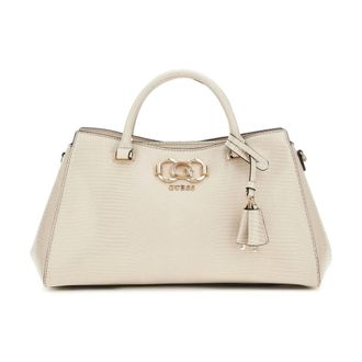 Guess Anadela 3 F&auml;cher Satchel Tasche Taupe - - Bags - Damen - Braun - ONE SIZE