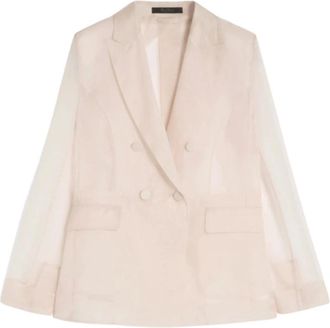 Max Mara Femme, Vestes, Beige, Taille: 44 FR Blazers