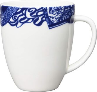Arabia 24H Pienaar Tasse 0,34l Porzellan Wei&szlig;-Blau Sp&uuml;lmaschinenfest, Ma&szlig;e: ca. 8,3cm x 9,8cm, 1058916