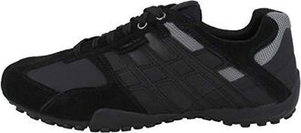 Geox Baskets Uomo Snake a pour Homme, Noir, 39 EU
